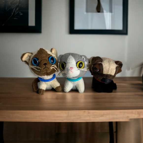 McDonald's | Toys | 3 Plush Artlist Collection Mcdonald Toys Dog Pug ...